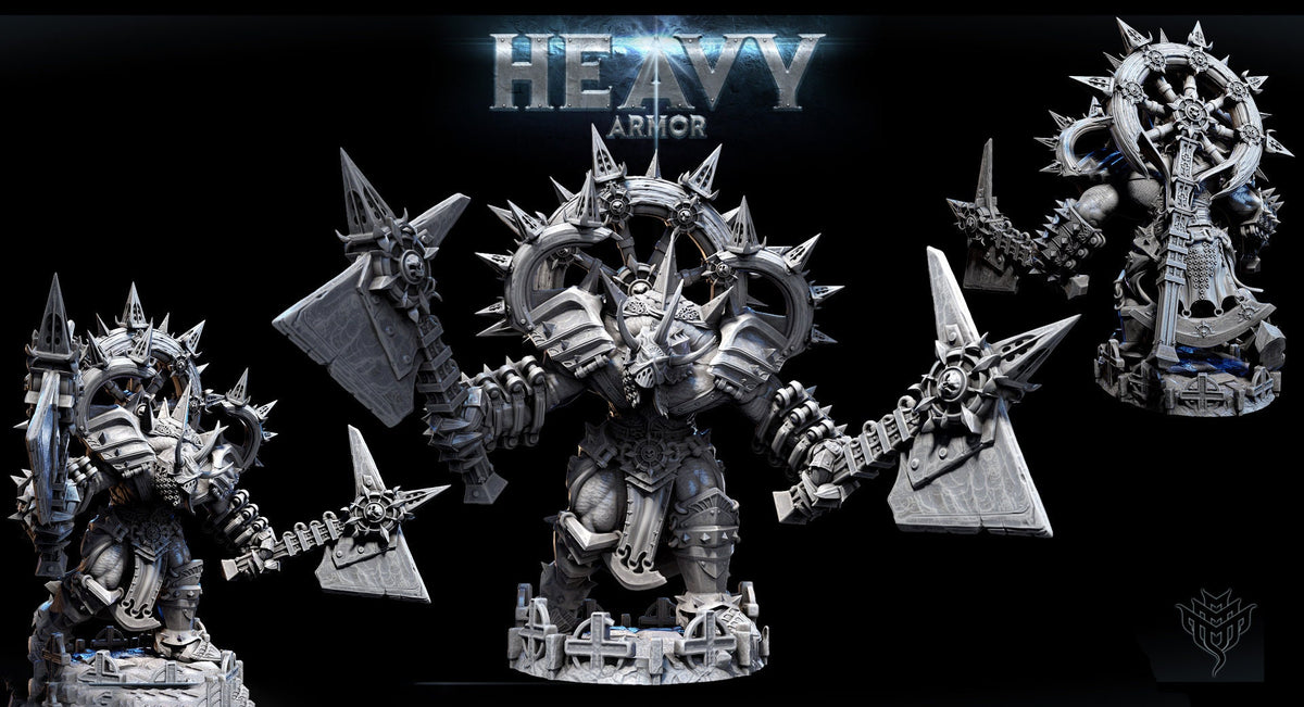 Fighter Barbarian Goliath Heavy Armor | 28mm,32mm,54mm, 75mm Scales ...