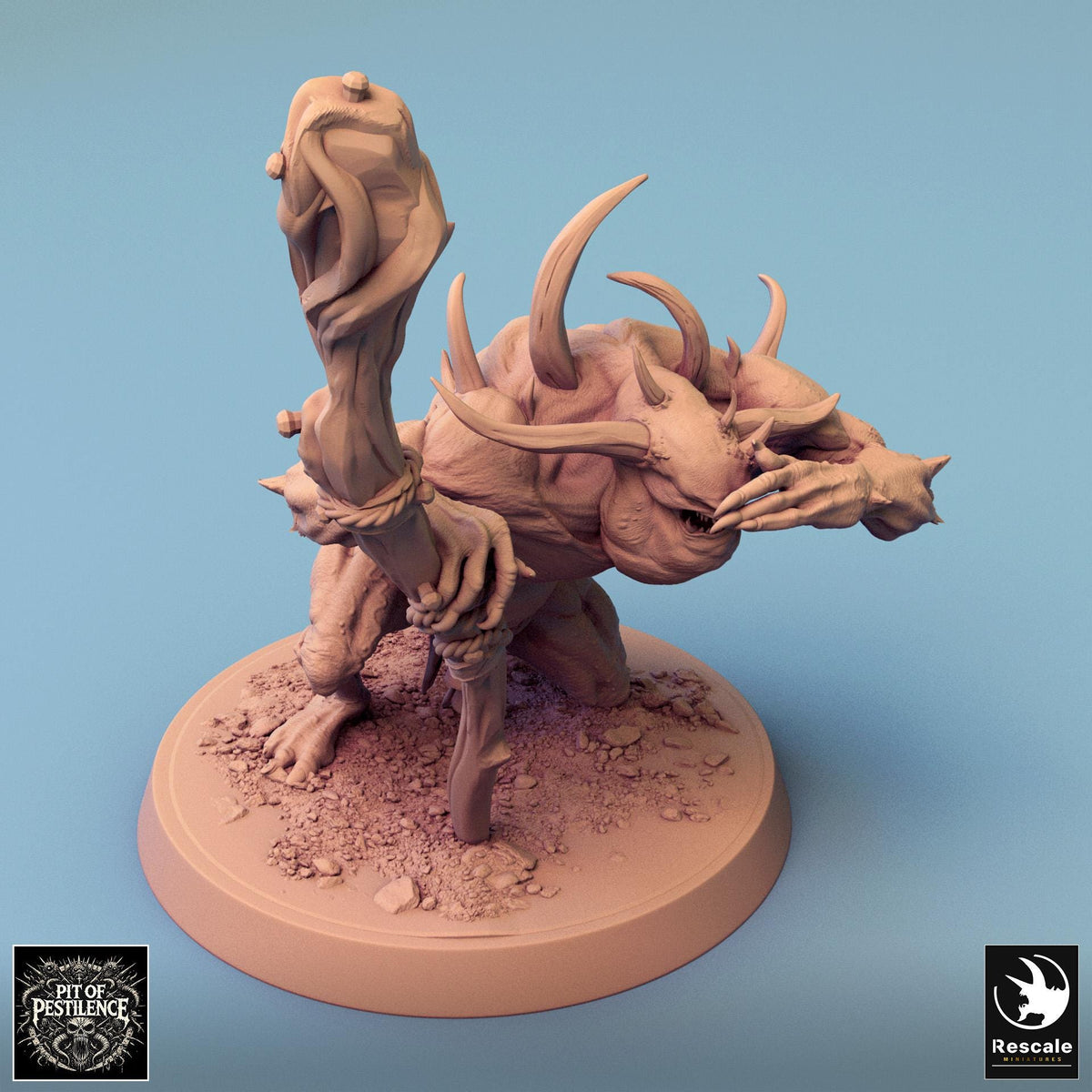 Putrid Fiend Demon, Flesh Golem Eldritch Horror, DnD Unpainted Miniatu ...