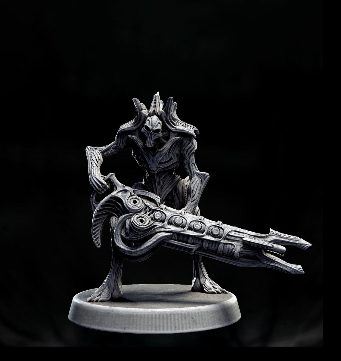 Sci-Fi Miniature Robot Fighter, H.R Giger Style | Base Diameter Sizes ...