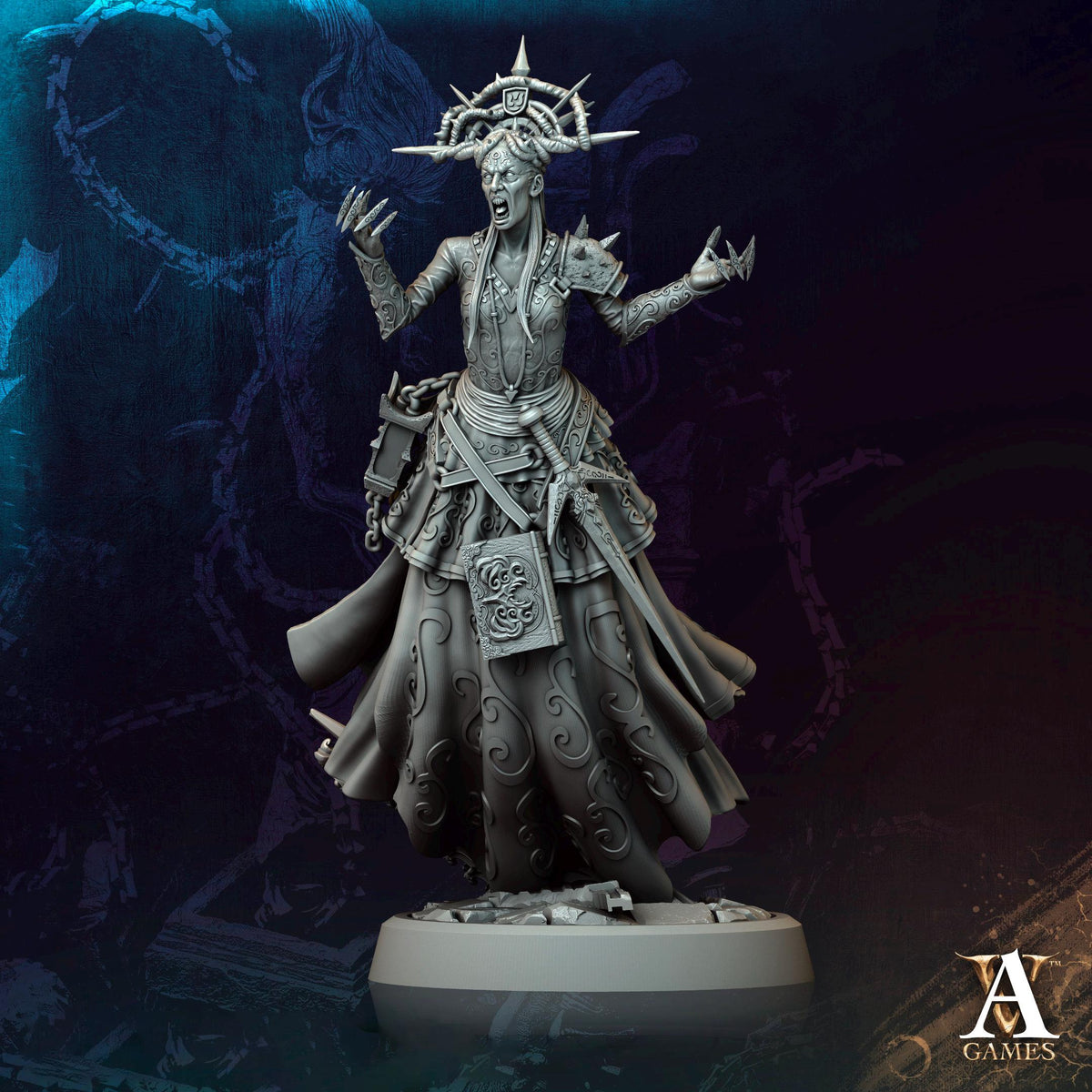 Hag, Witch, Sorcerer, Warlock, Undead, Necromancer | 28mm,32mm,54mm,75 ...
