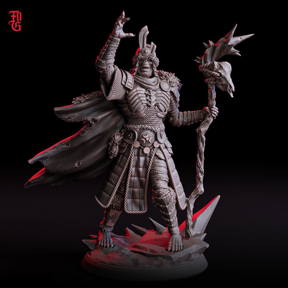 Undead Warlock Lich Death Knight | 28mm,32mm,54mm,75mm,100mm Scale | U ...