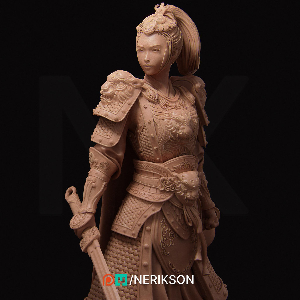 Human Female Fighter Battlemaster,Paladin, also Helmet PC / NPC Unpain ...