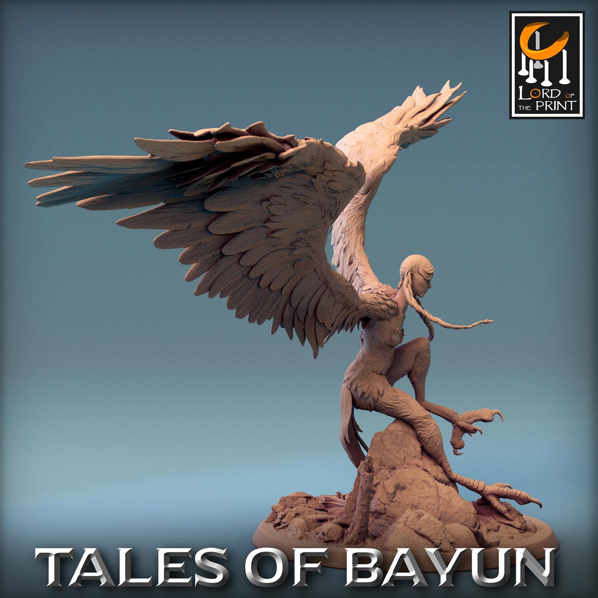 Harpy Winged Monstrosity | 28mm,32mm,54mm,75mm,100mm Scale Resin Mini ...