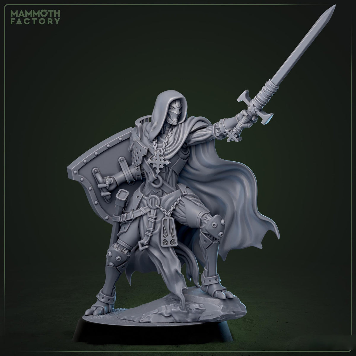 Forgeborn Templar Clockwork Knight Mechanical Paladin Fantasy Miniatur ...