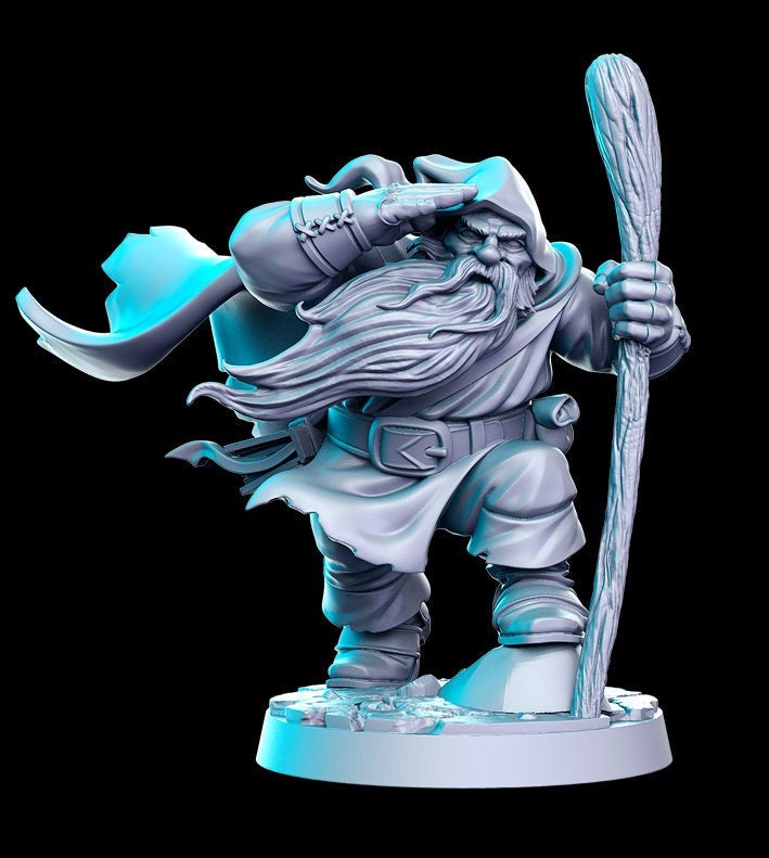 Fighter Adventurer Ranger Dwarf Miniatures| Dungeons and Dragons | 28m ...