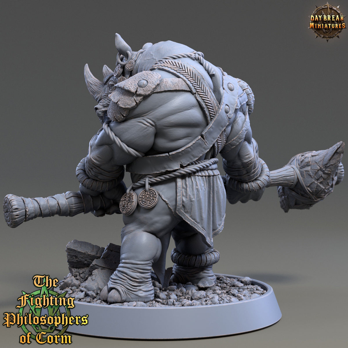 Rhinokin, Rhino-folk Warrior Scales: 28mm, 32mm,54mm,75mm | D&D 5e Meg ...
