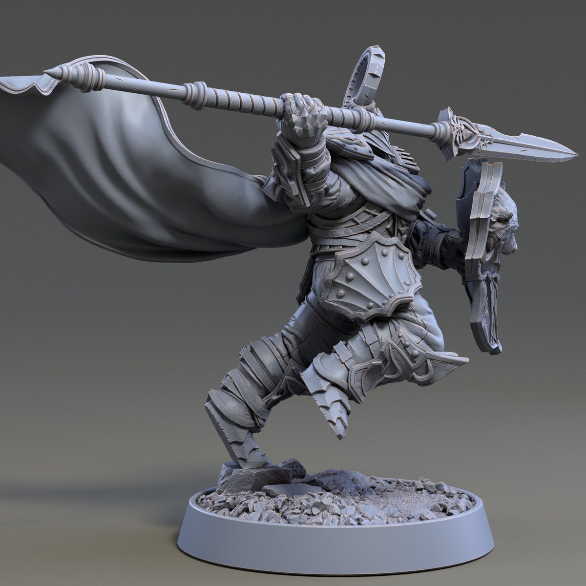 Oath of Conquest Paladin, Fighter | 28mm, 32mm, 54mm, 75mm Scales | 10 ...
