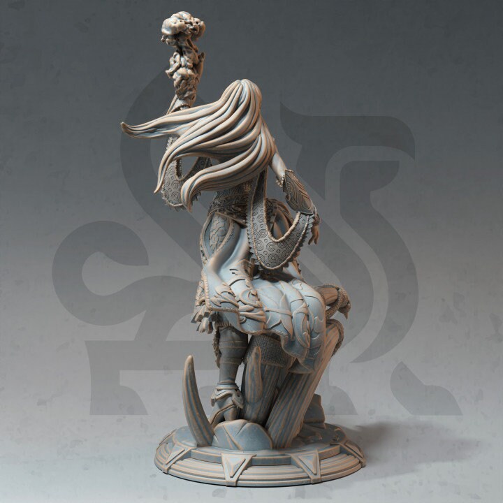 Human Female Noble Sorcerer, Wizard, Cleric | Miniature | 28mm, 32mm ...